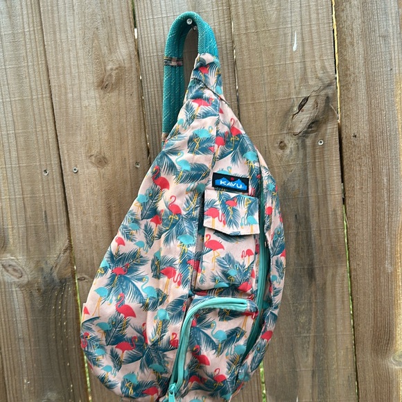 Kavu | Bags | Kavu Rope Sling Bag Flamingo Fest Crossbody Backpack ...